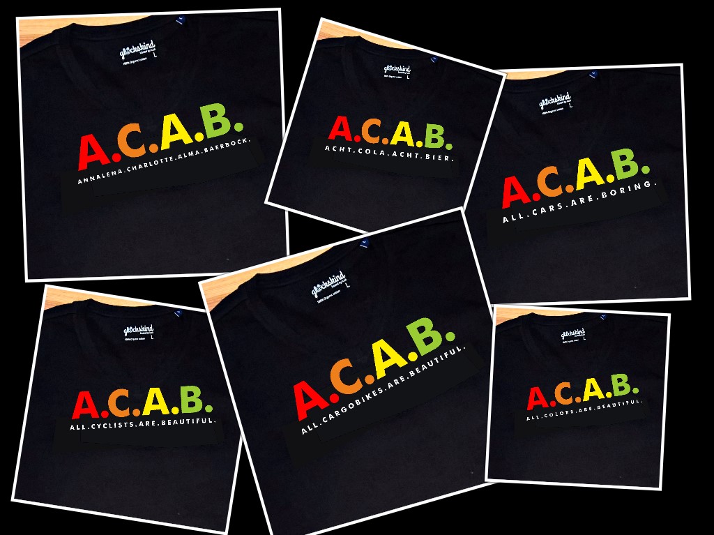 ACAB T-Shirt ALL COLORS ARE BEAUTIFUL 4 Farbig WUNSCHTEXT